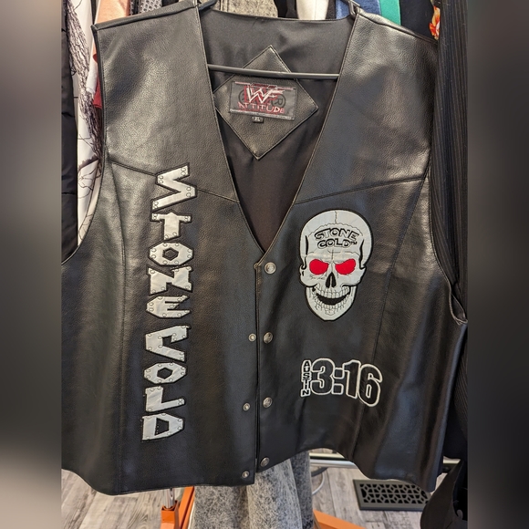 Wwf | Jackets & Coats | Vintage Wwf Steve Austin 36 Vest | Poshmark